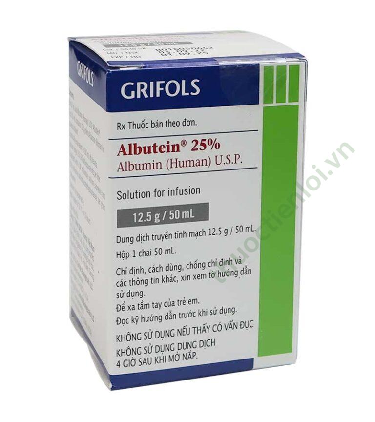 Albutein 25% 50ML (Grifols) - Thuốc Tiện Lợi