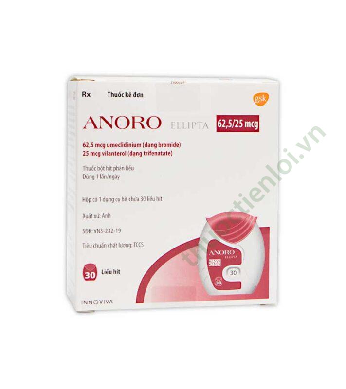 Anoro Ellipta 62,5/25Mcg GSK 30 liều - Thuốc Tiện Lợi