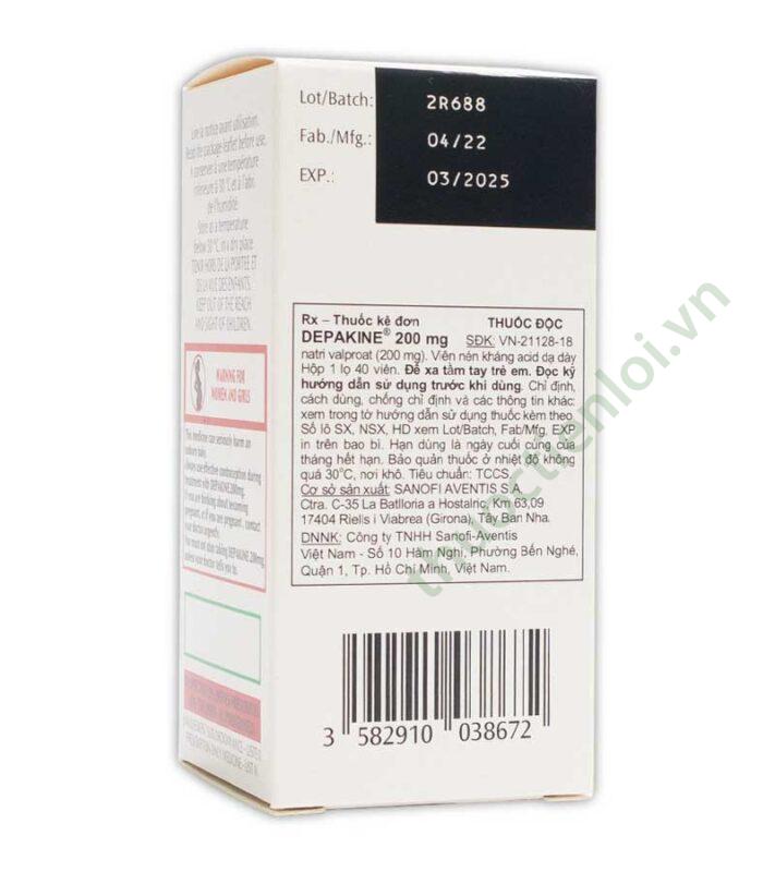 Depakin 200Mg Sanofi (h/40v) - Thuốc Tiện Lợi