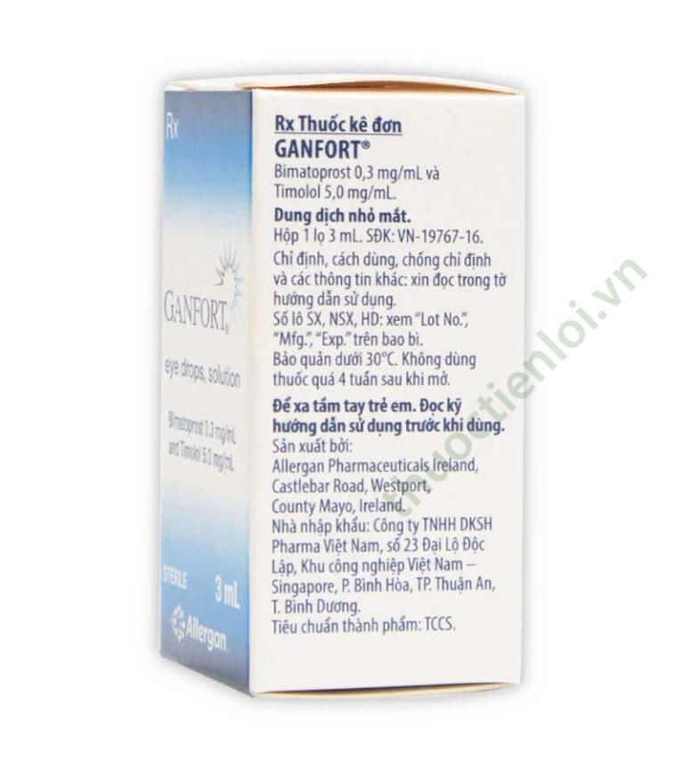 Ganfort 3ML - Thuốc Tiện Lợi