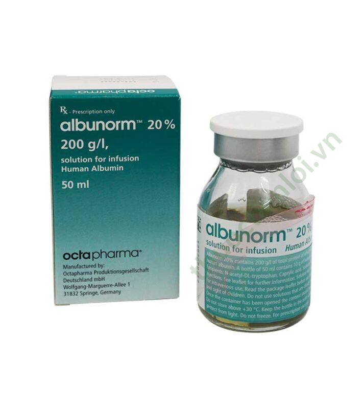 Albunorm( Human Albumin) 20% 50ML - Thuốc Tiện Lợi