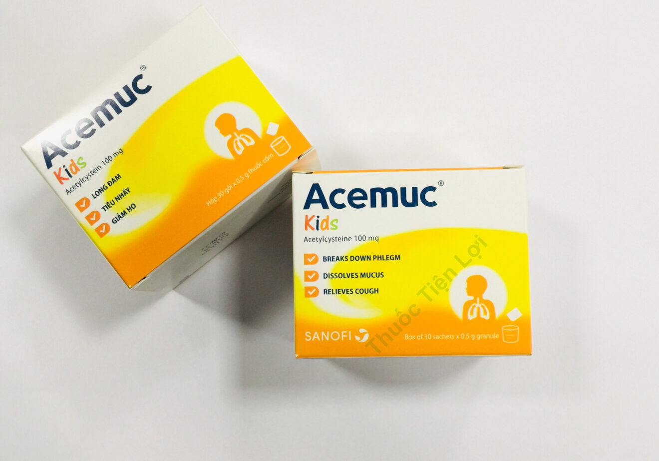 Acemuc Kids 100Mg Sanofi (h/30 gói) - Thuốc Tiện Lợi