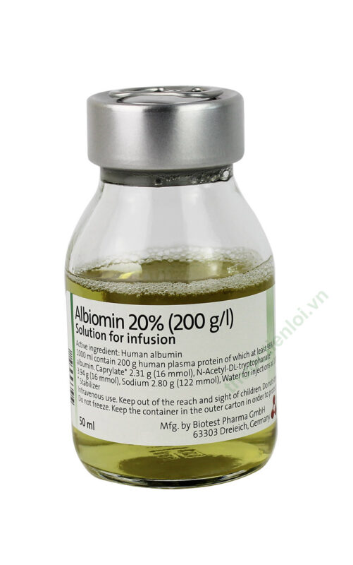 Albiomin (Human Albumin (Albutein) 20% 50ML Biotest) - Thuốc Tiện Lợi