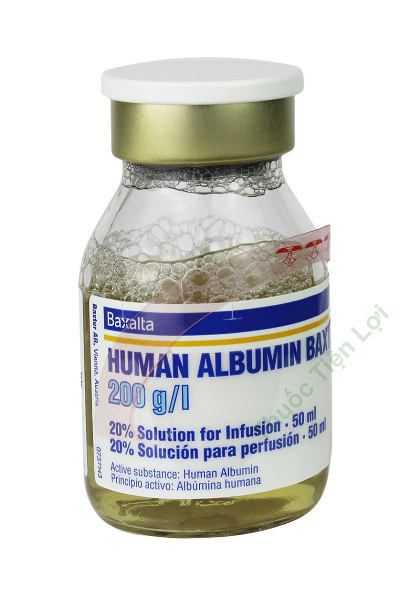 Albumin Human 50ML 20% (Baxter) (c/50ml) - Thuốc Tiện Lợi