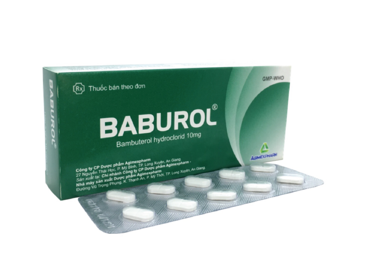 Baburol Bambuterol 10Mg – Agimexpharm (h/30v) - Thuốc Tiện Lợi