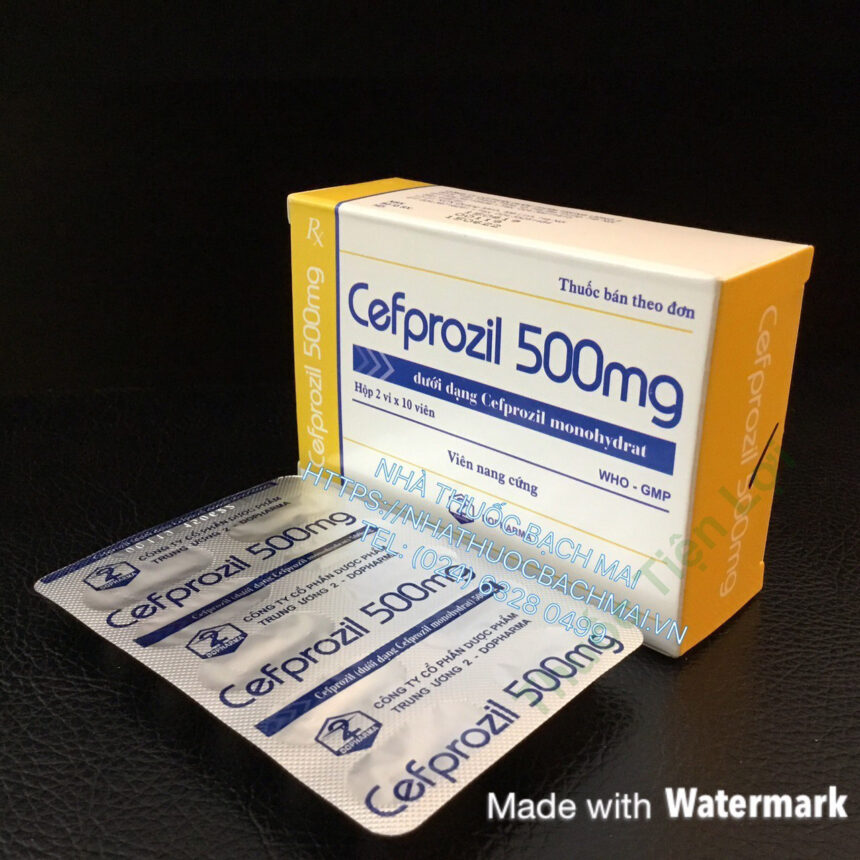 Cefprozil 500Mg Dopharma (h/20v) - Thuốc Tiện Lợi