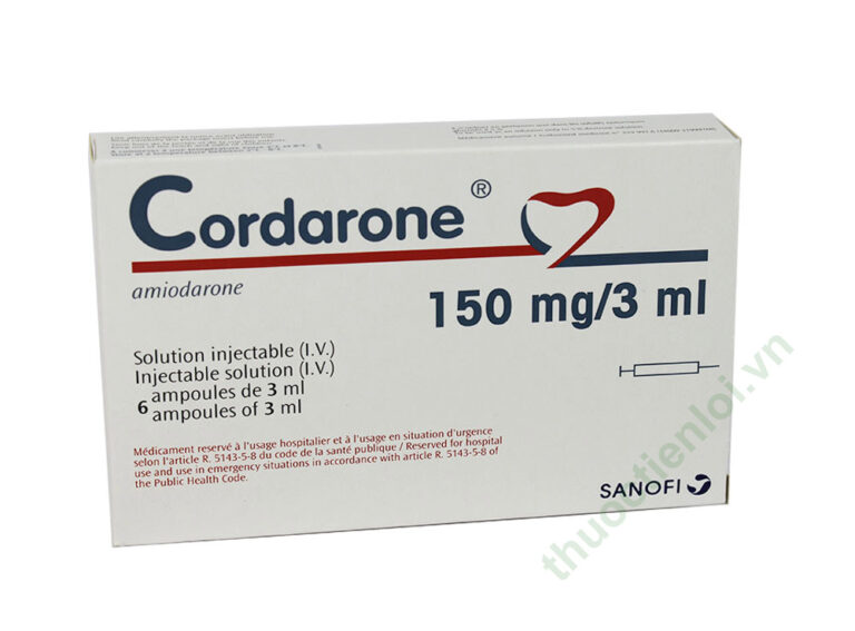 Cordarone 150Mg/3ML Inj H/6 ống -Sanofi - Thuốc Tiện Lợi