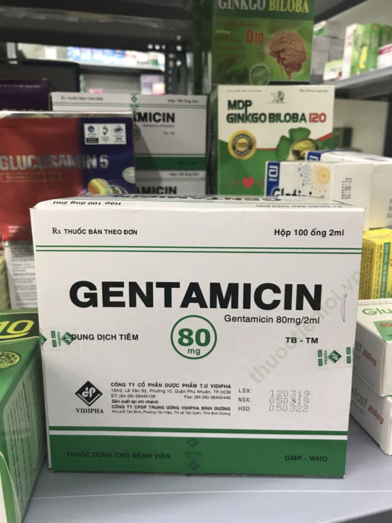 Gentamicin 80Mg/2ML Inj Kabi (H/100O) - Thuốc Tiện Lợi