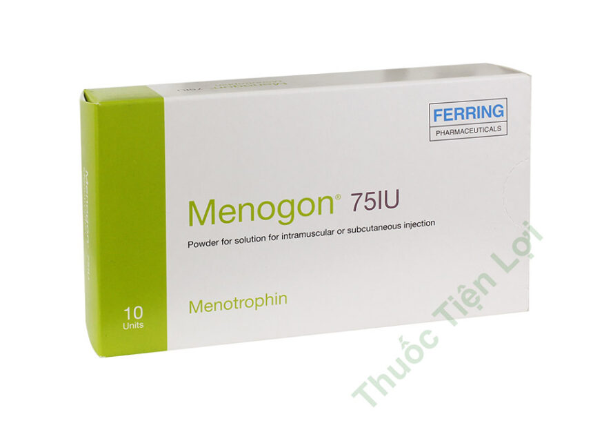 Menogon Inj 75IU H/10 Amps - Thuốc Tiện Lợi