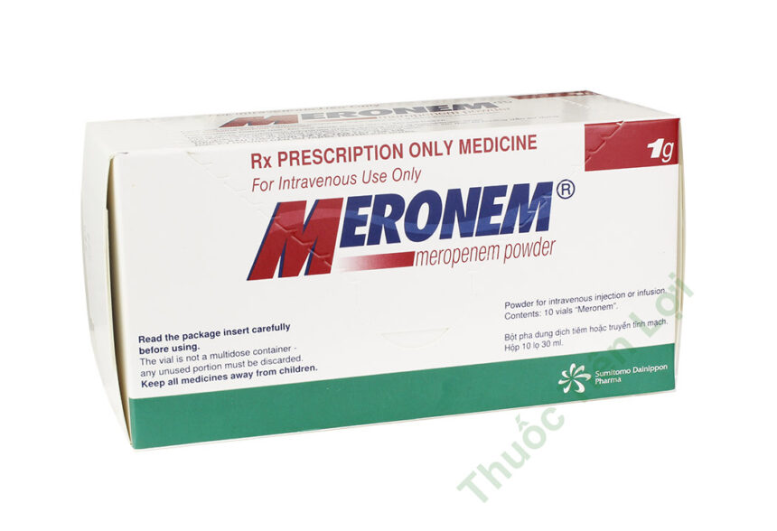 Meronem 1G – bột pha tiêm - Thuốc Tiện Lợi