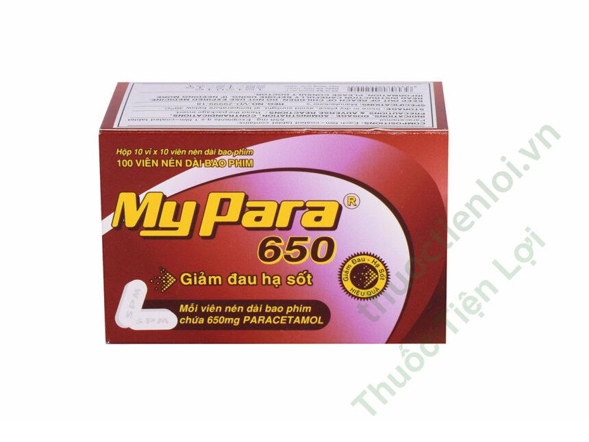 Mypara Paracetamol 500Mg SPM (H/100V) - Thuốc Tiện Lợi