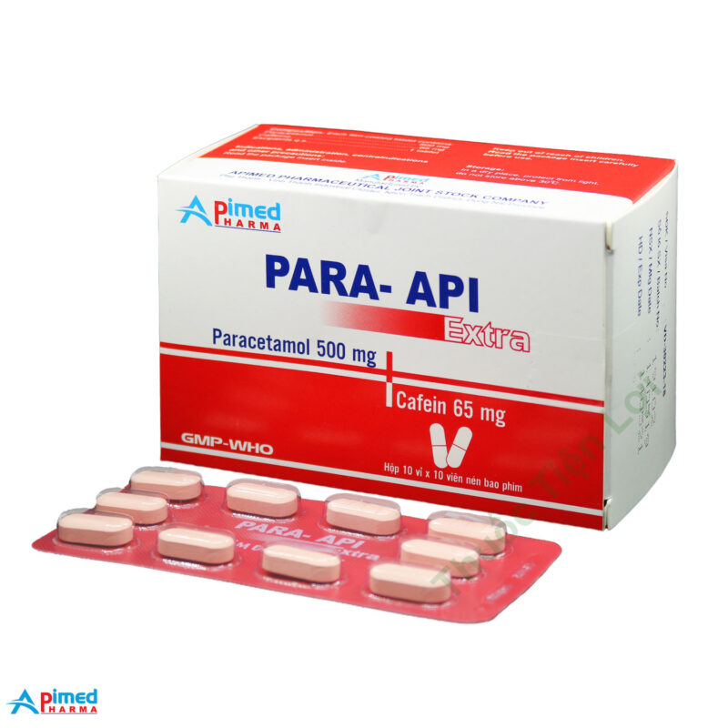 Para-Api Extra Paracetamol 500Mg Apimed (h/100v) - Thuốc Tiện Lợi