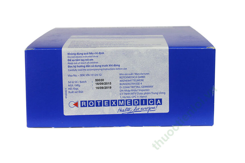 Dopamine 40Mg/ML – H/100 – Rotexmedica - Thuốc Tiện Lợi