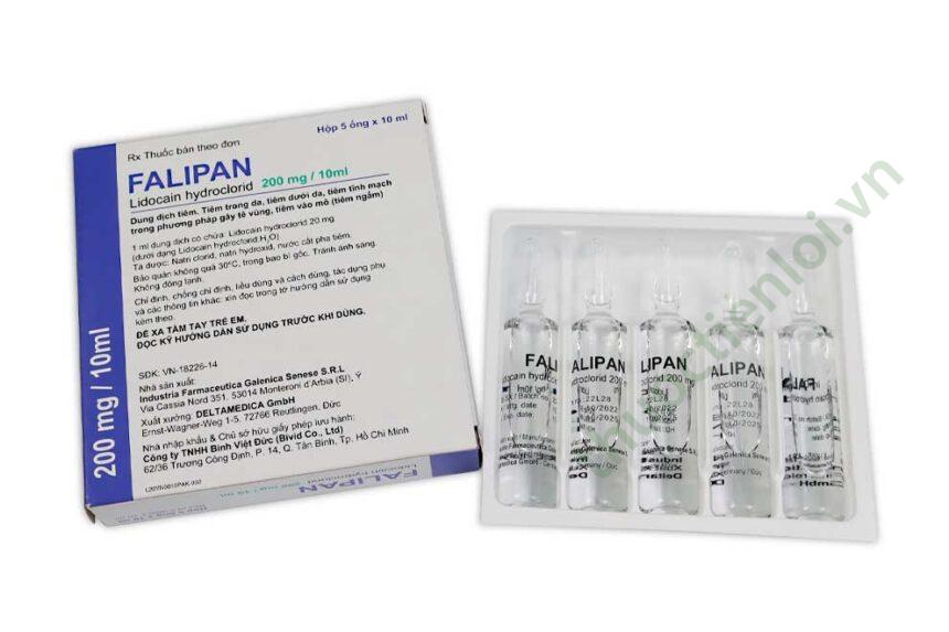 Thuốc Falipan Lidocain 2% (Hộp/5o/10mL) - Thuốc Tiện Lợi
